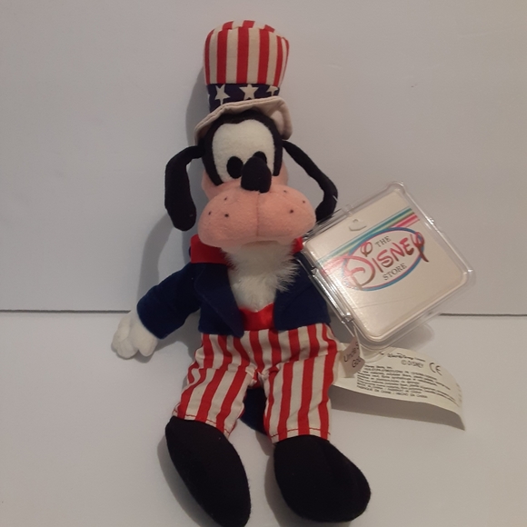 Disney | Toys | Disney Store Uncle Sam Goofy Bean Bagplush Nwt | Poshmark